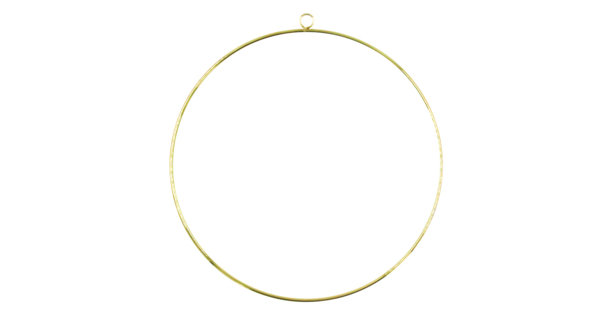 Cercle en métal doré Ø 25 cm - Supports pour macramé