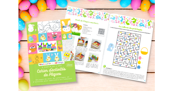 Carnet d'activités Pâques conçu avec Tête à modeler - Activités ...