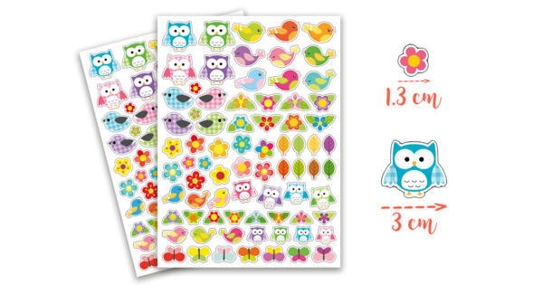 Gommettes Nature - 152 pcs - Gommettes Animaux