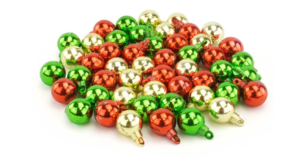 Mini boules de Noël - 50 pièces - Grelots et clochettes