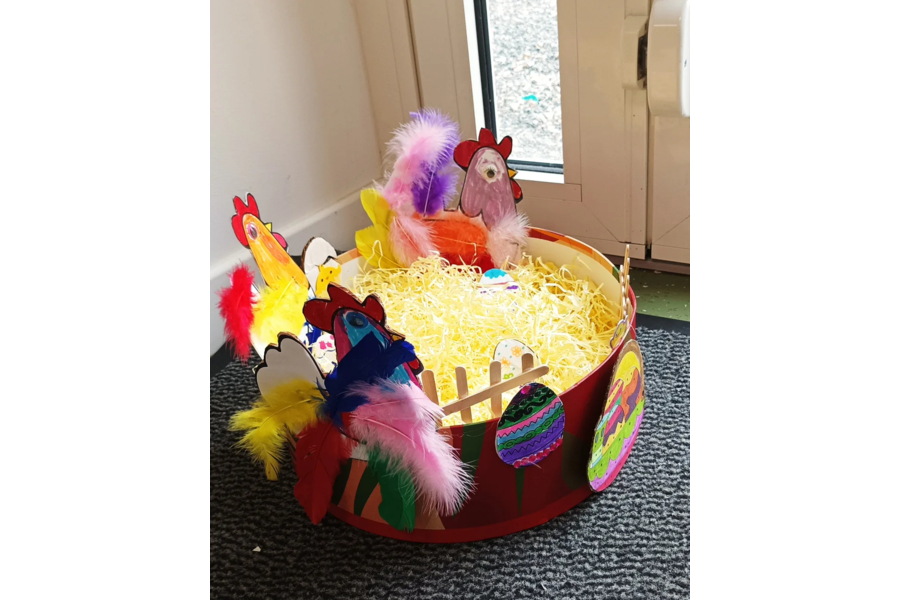 Poulailler de Pâques par Célia, klara, Sophie,Camille,Loukas,Malone ...