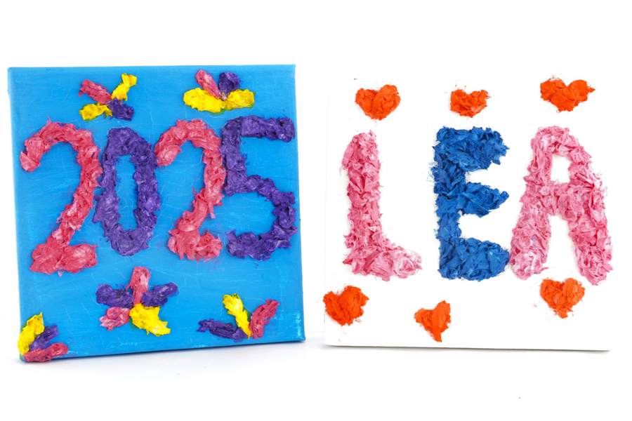 Peinture relief avec du sopalin - Activités manuelles peinture