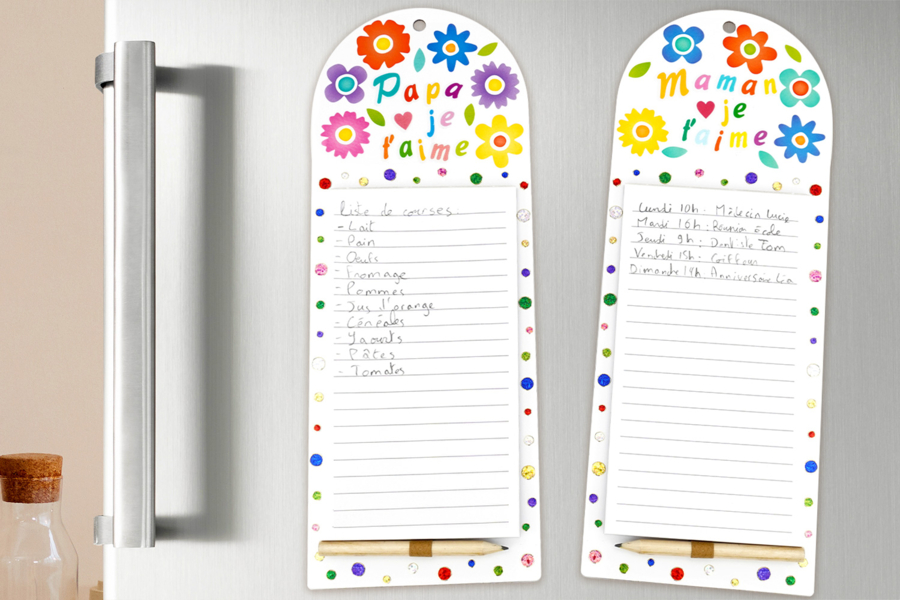 Mémo magnet pour la fête des parents - Activités manuelles fête des mères