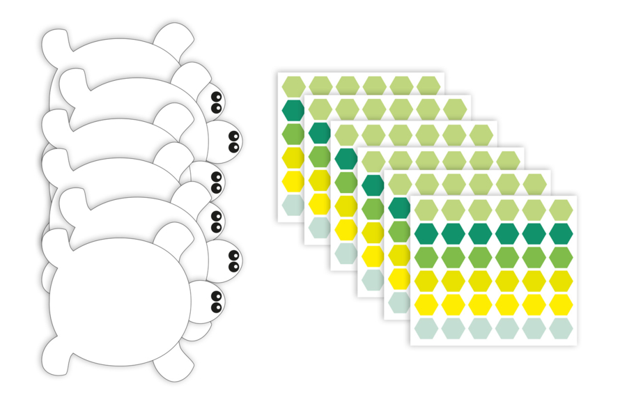 Kit gommettes : Formes aux choix + gommettes - Kits créatifs gommettes