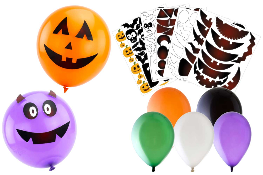 Ballons d’Halloween à décorer - 20 pièces - Ballons d'halloween