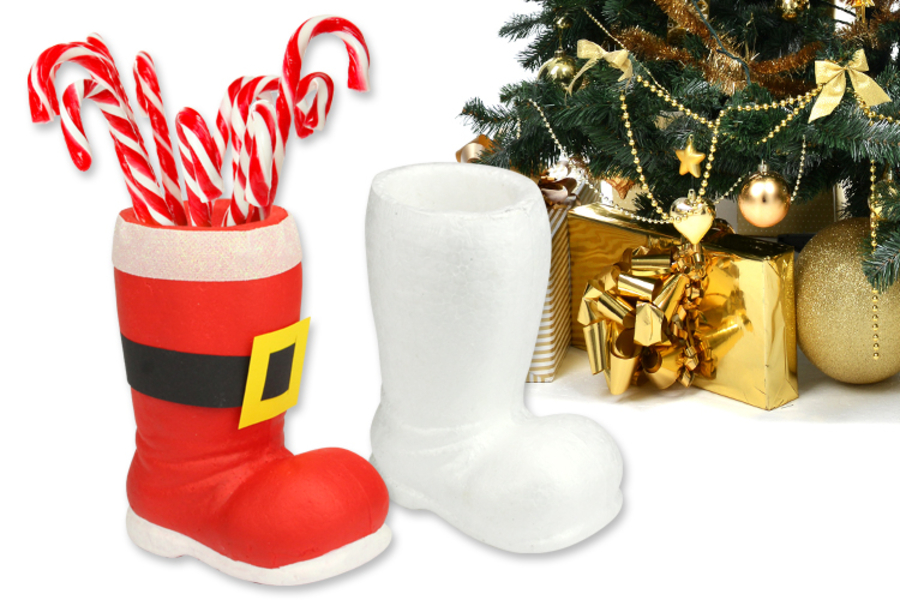 Botte de Père Noël en polystyrène - Formes de fêtes - Polystyrène
