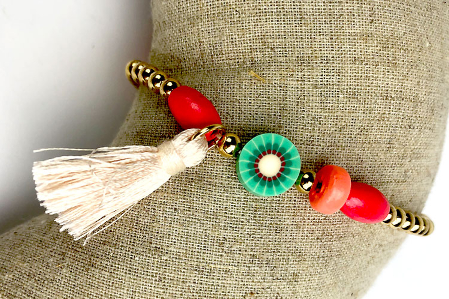 Perles fruits - 50 perles - Perles Pâte polymère