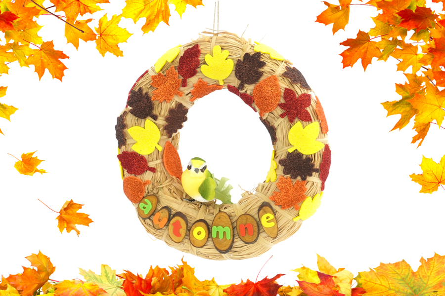 Couronne aux couleurs de l'automne - Activités manuelles Automne