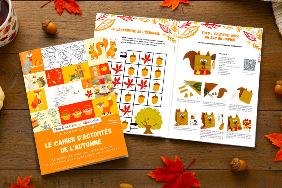 Carnet d'activités de l'automne conçu avec Tête à modeler - Activités ...