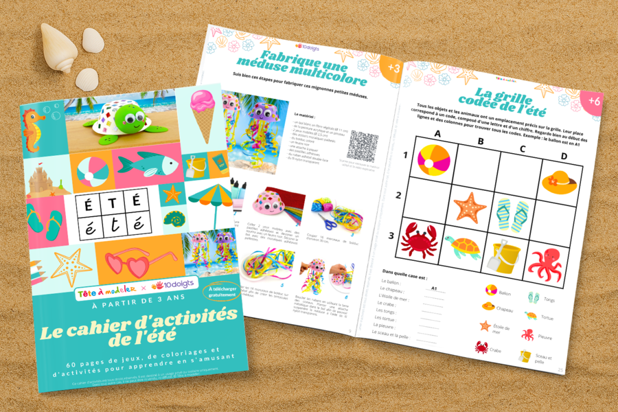 Carnet d'activités de l'été conçu avec Tête à modeler - Activités ...
