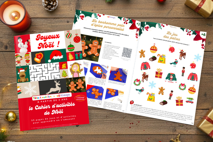 Carnet d'activités Noël conçu avec Tête à modeler - Activités manuelles ...