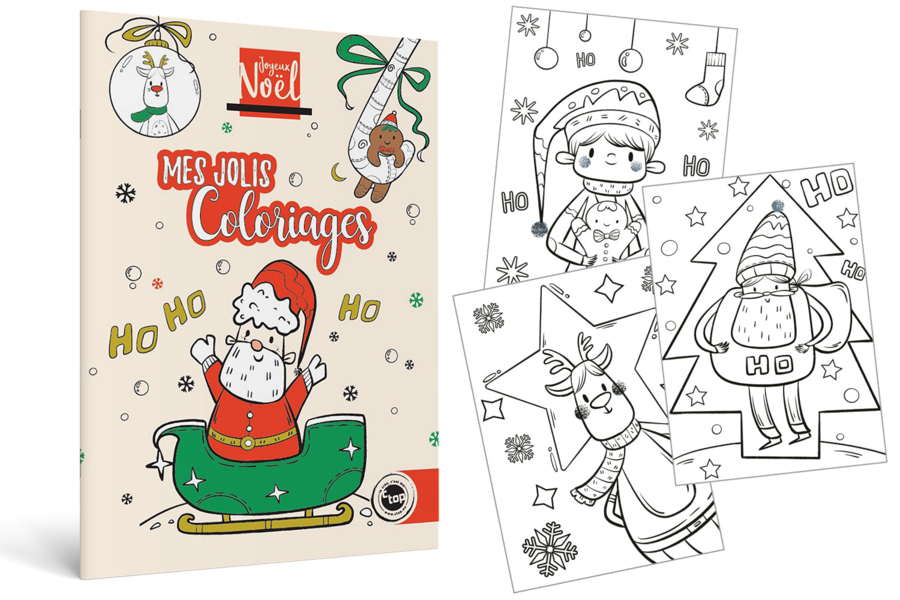 Carnet de coloriages Noël - Livres de coloriage et dessins