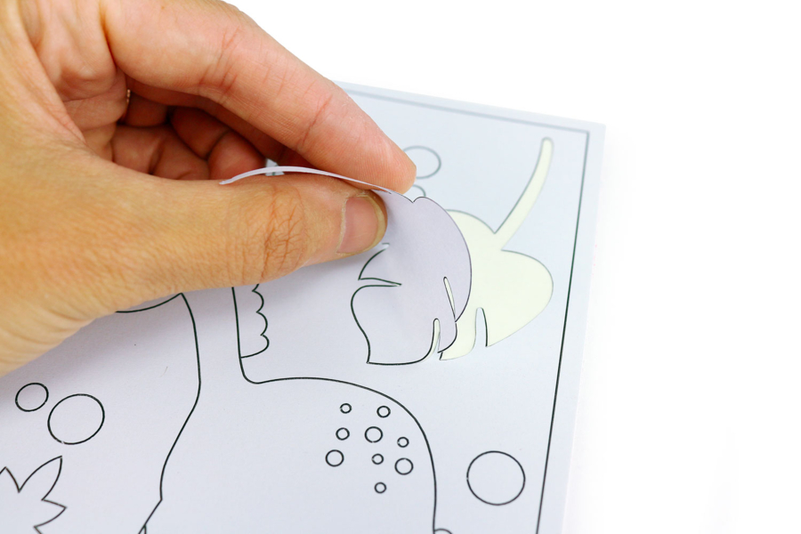 Cartes à sabler, thème animaux- 6 cartes - Sables colorés