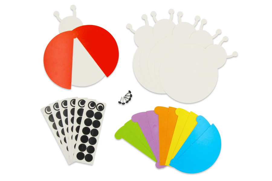 Kit cartes mobiles coccinelles - 6 cartes - Kits clés en main