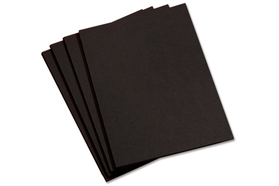 Cartons noirs 50 x 70 cm - 10 pièces - Papiers épais et cartons