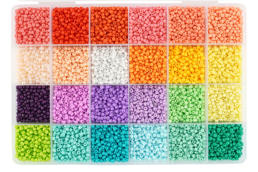 Perles de rocaille - coffret de 10 000 perles - Perles Rocaille