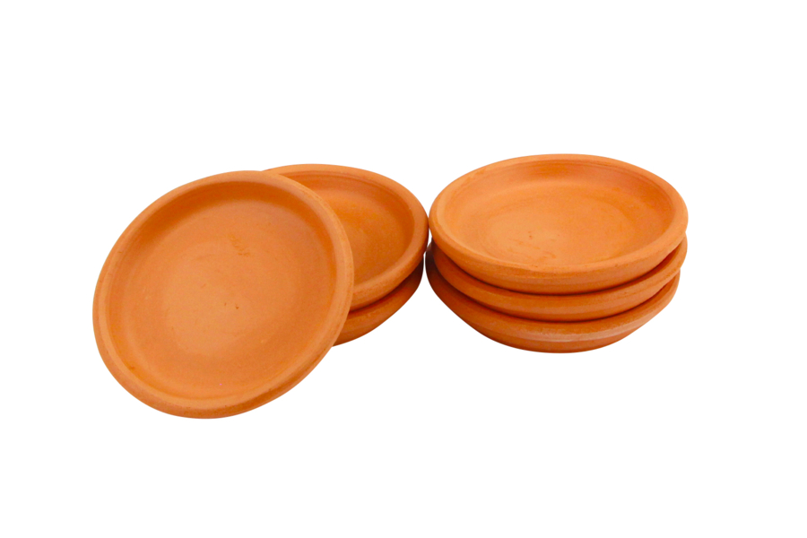 Coupelles en terre cuite 6,5 cm - 6 pièces - Supports en céramique à ...