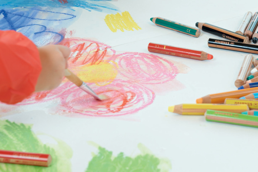 Crayons de couleurs 3 en 1 WOODY - 10 pièces - Crayons de couleurs