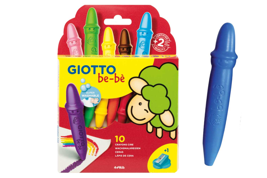 Crayons cire Giotto Bé-bé - 10 pièces - Crayons cire : l'éveil au ...