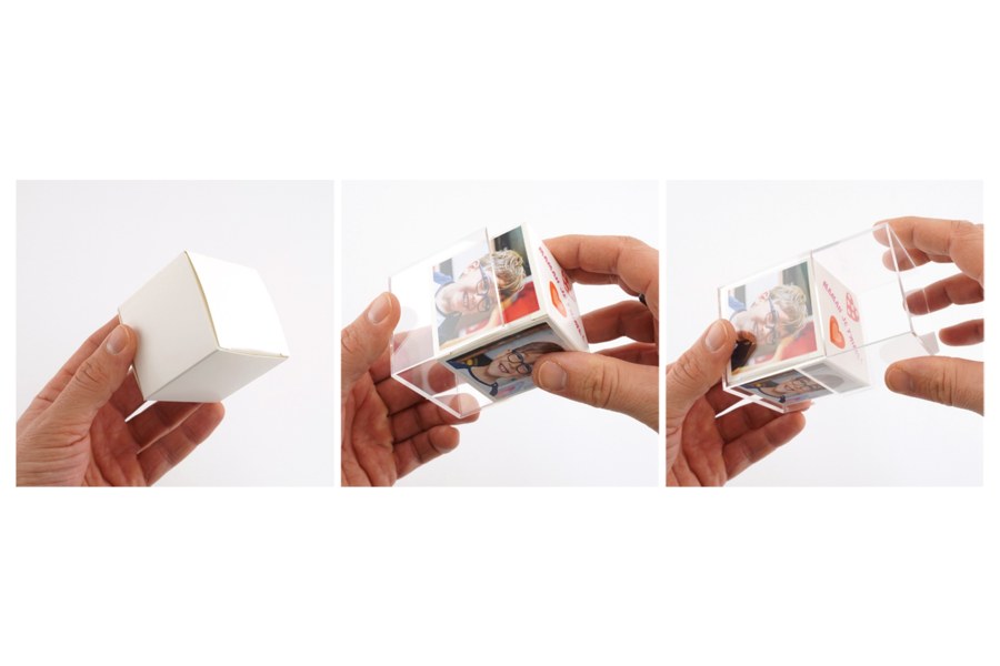 Cubes photo en acrylique - 4 pièces - Cadres photos à décorer