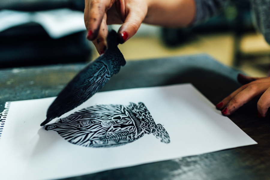 Plaque gomme souple pour Linogravure - Linogravure