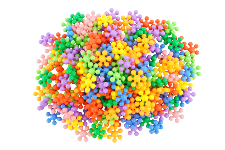 Jeu de construction à emboîter - Environ 200 pièces - Jeux de construction
