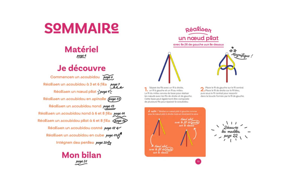 Livre : Je decouvre les scoubidous - Fils à Scoubidous