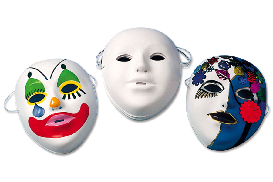 Masques blancs à décorer - Tailles au choix - Masques Créatifs