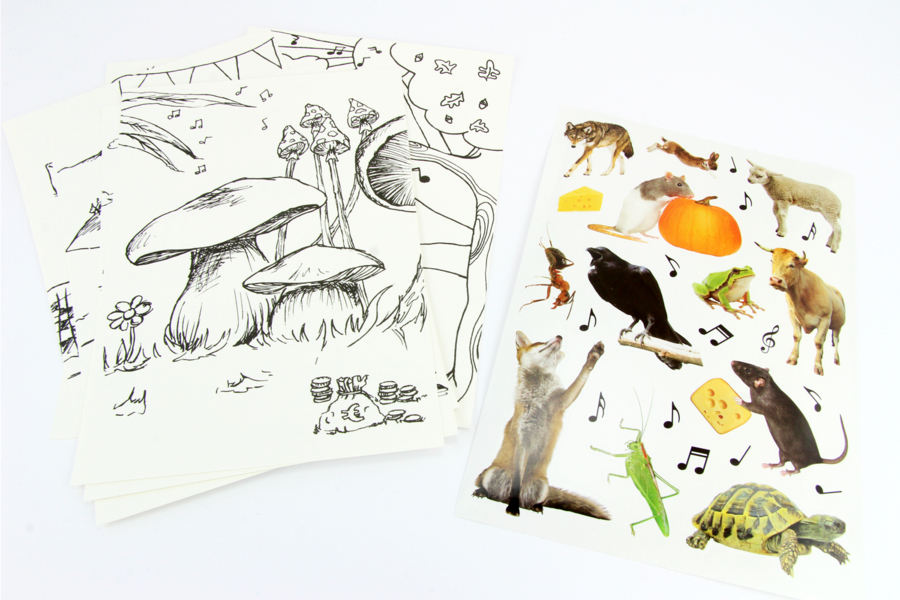 Cartes Fables de La Fontaine - Activités manuelles carterie