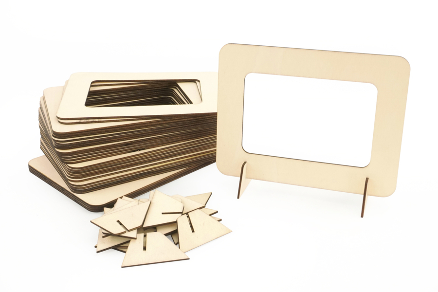 Méga lot cadres bois à poser - 30 pièces - Cadres photos en bois