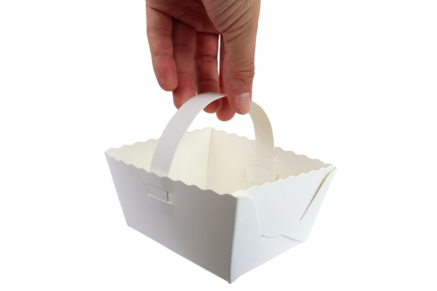 Paniers blanc à monter - 6 pcs - Paniers de Pâques