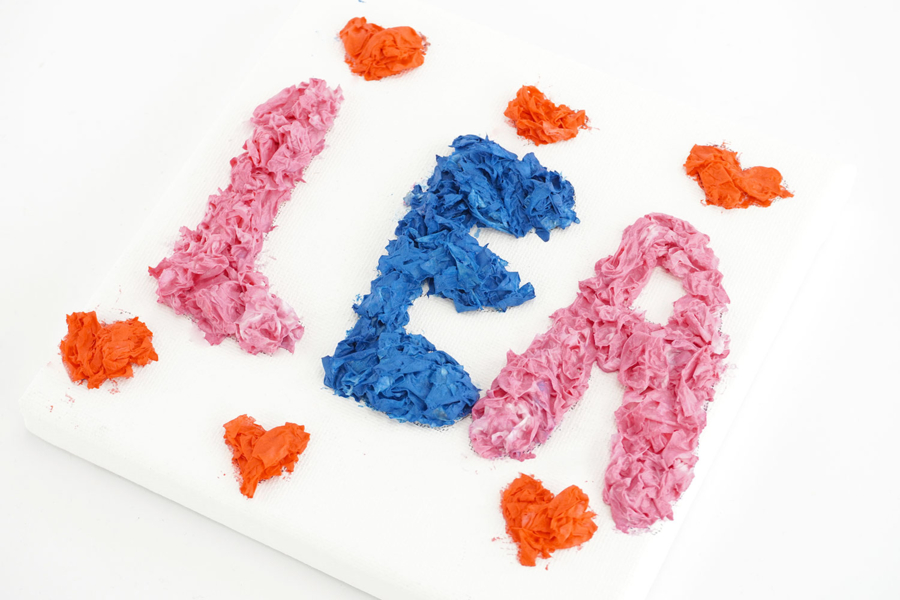 Peinture relief avec du sopalin - Activités manuelles peinture