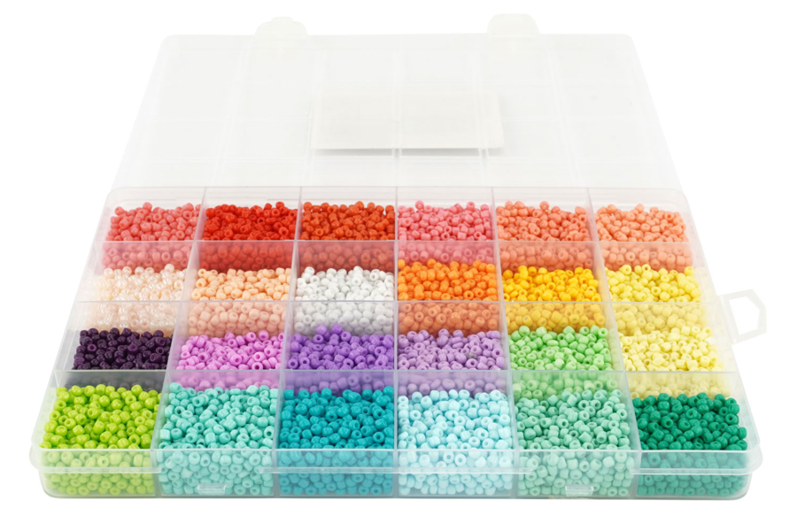Perles de rocaille - coffret de 10 000 perles - Perles Rocaille