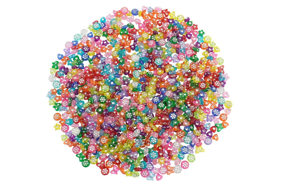Perles fantaisie "diamants" - 750 perles - Perles Couleurs Transparentes