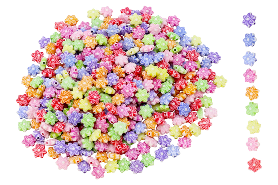 Perles fleurs - 1000 perles - Perles enfant