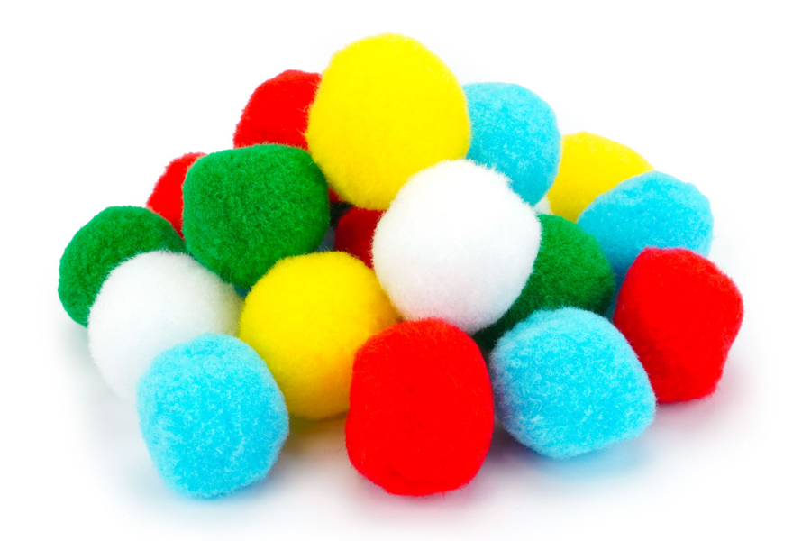 Pompons géants 4 cm - 20 pièces - Pompons