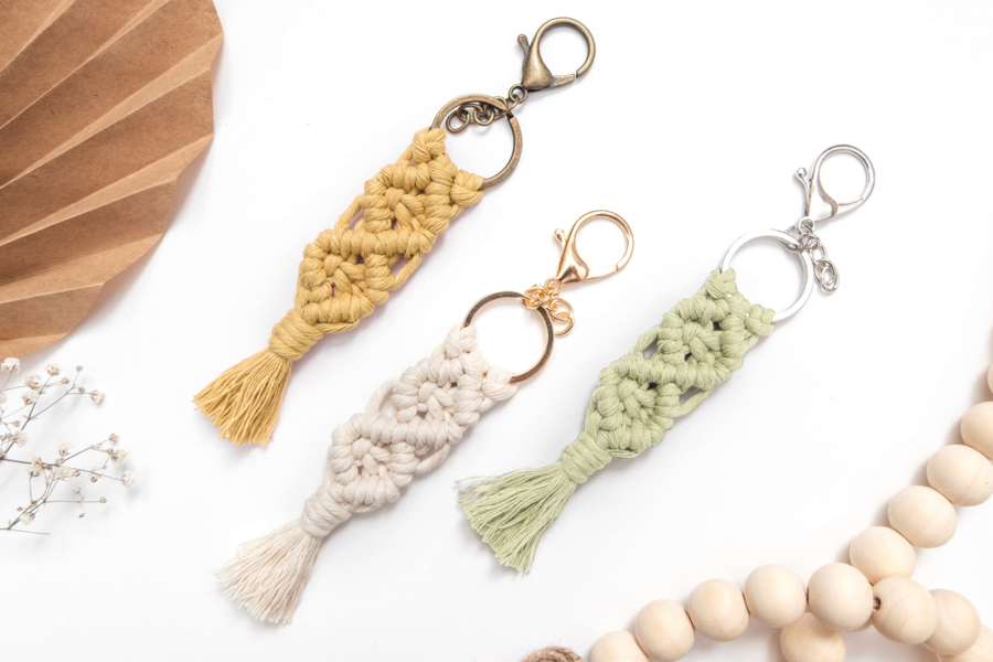 Fil macramé 100 % coton - Bobine de 100 m - Fils pour macramé