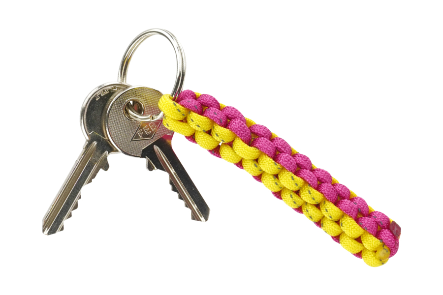 Scoubidous XXL en paracorde - Activités manuelles porte-clés