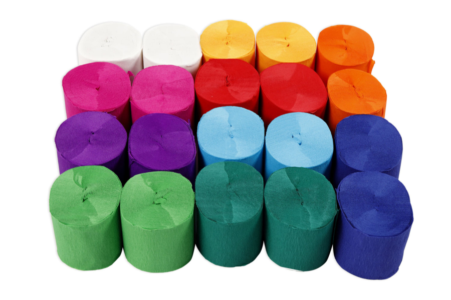 Rouleaux de papier crépon - 20 pièces - Papier crépon