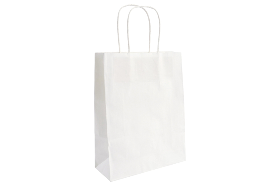 Sacs en papier kraft blanc - 6 pcs - Papiers cadeaux et sacs