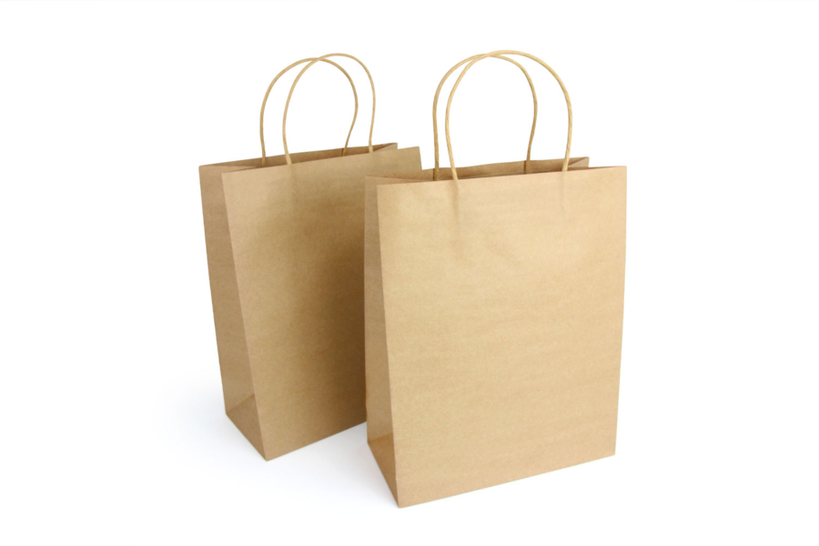 Sacs en kraft Naturel - 6 pcs - Papier kraft et liège