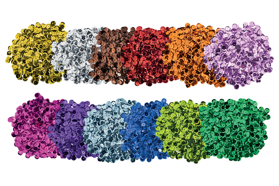 Sequins paillettes à la couleur - 800 pcs - Paillettes à piquer