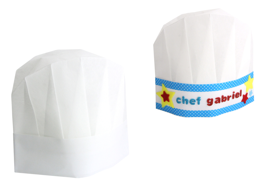 Toques de chef blanches - 6 pièces - Objets pour la cuisine à ...