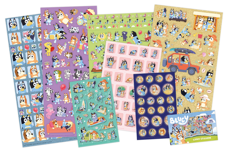 Méga set de stickers "Bluey" - Stickers fantaisies : personnalisez ...